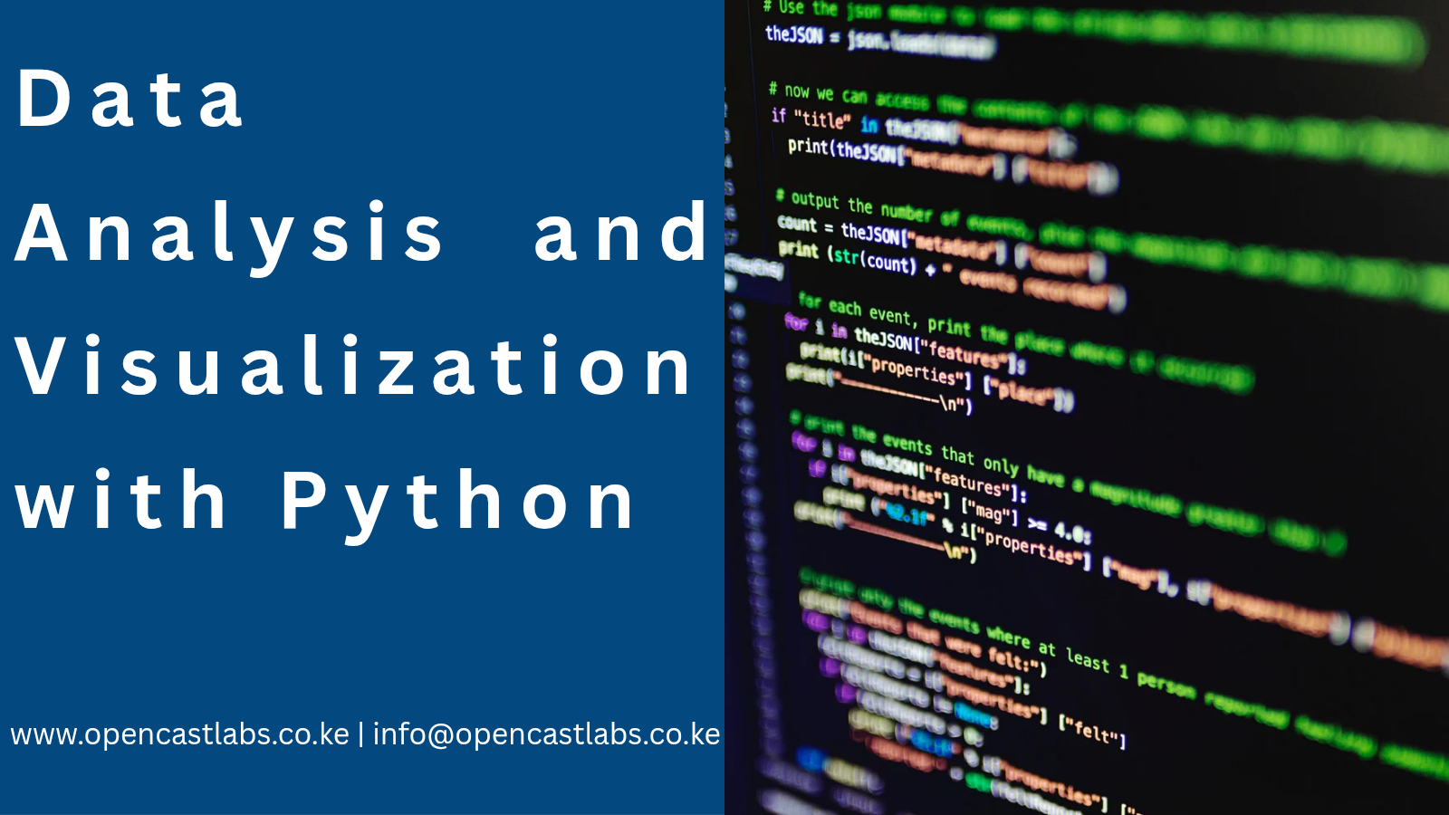 Data Analysis with Python | OCL Learning | Training, Consulting ...